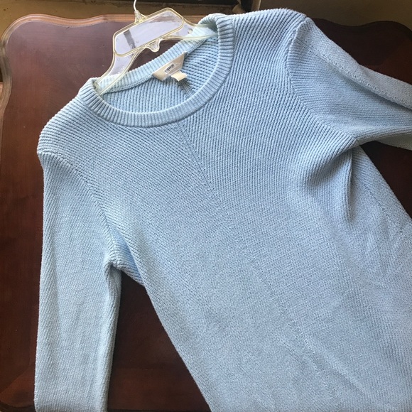 Michael Kors | Tops | Michael Kors Powder Blue Sweater | Poshmark